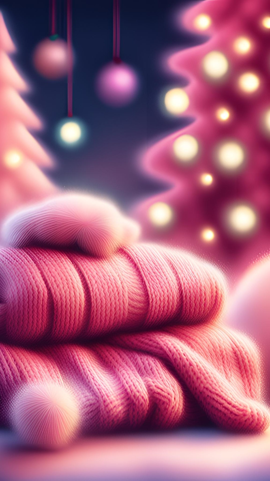 30+ Adorable Pink Christmas Wallpapers for Your Phone (Free to Download ...